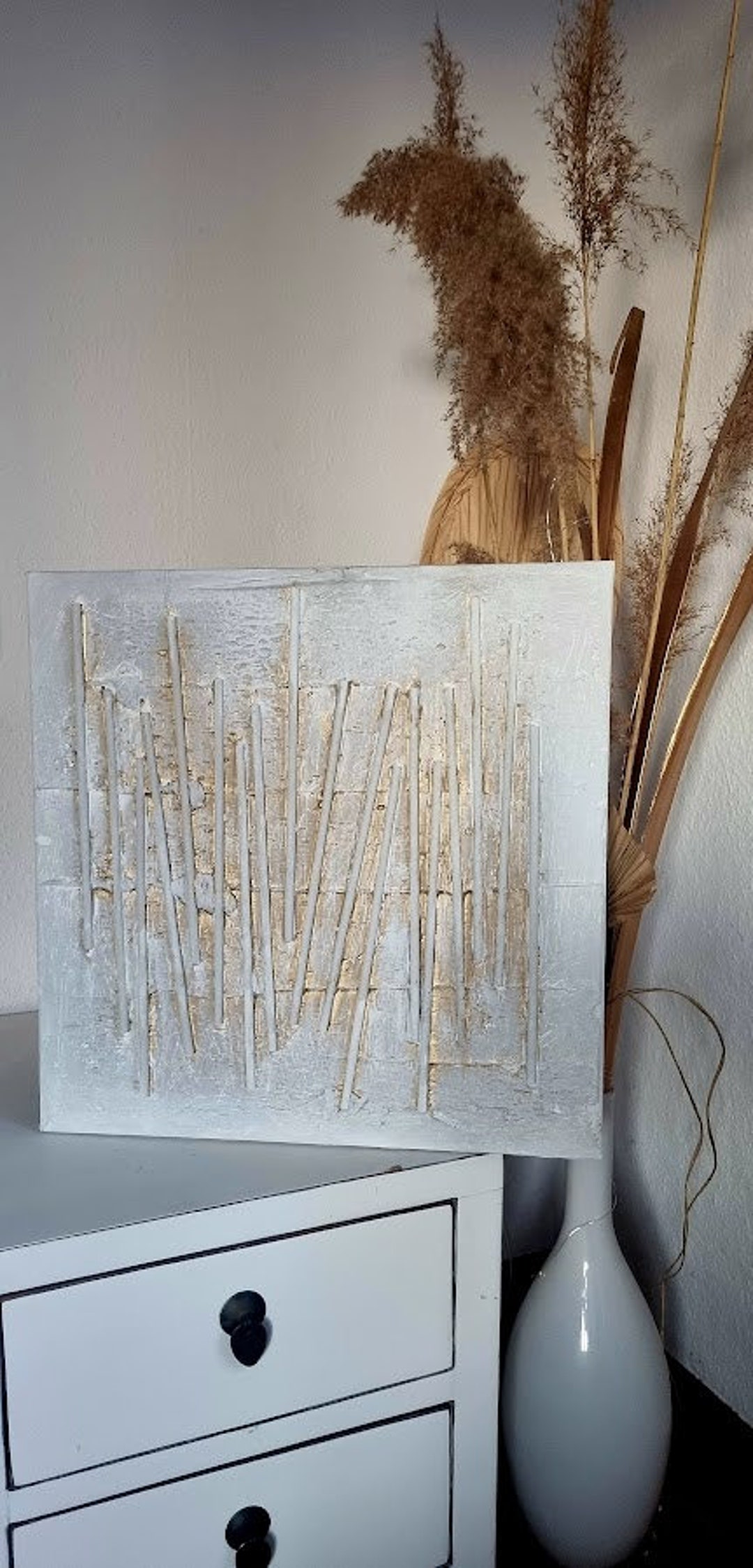 JEAN Sanders-struktur Bild ,3D Textur.elegantes Gemälde Shabby Style ...