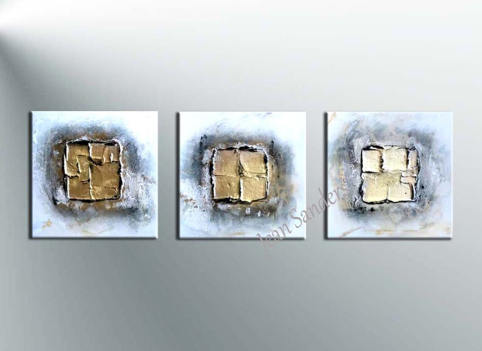 Jean Sanders 3-teilig STRUKTURGEMÄLDE 150x50cm - Etsy