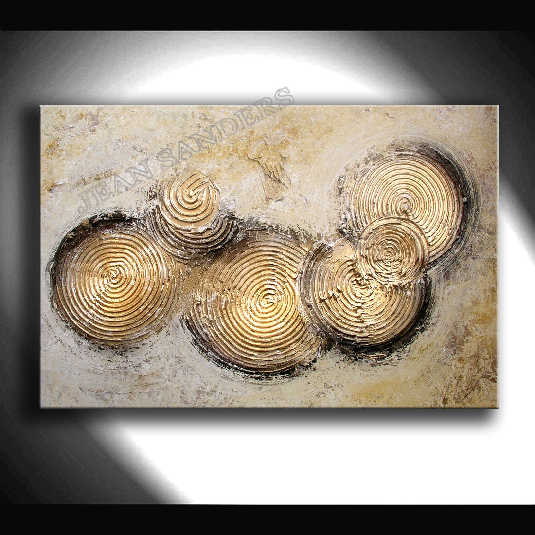 JEAN SANDERS Struktur Bild Gemälde 120x80cm creme beige | Etsy