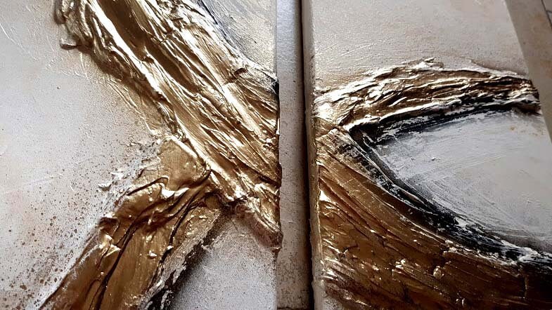 JEAN SANDERS-Wandbild 170x60cm xxlWanddeko.Handgemalte | Etsy