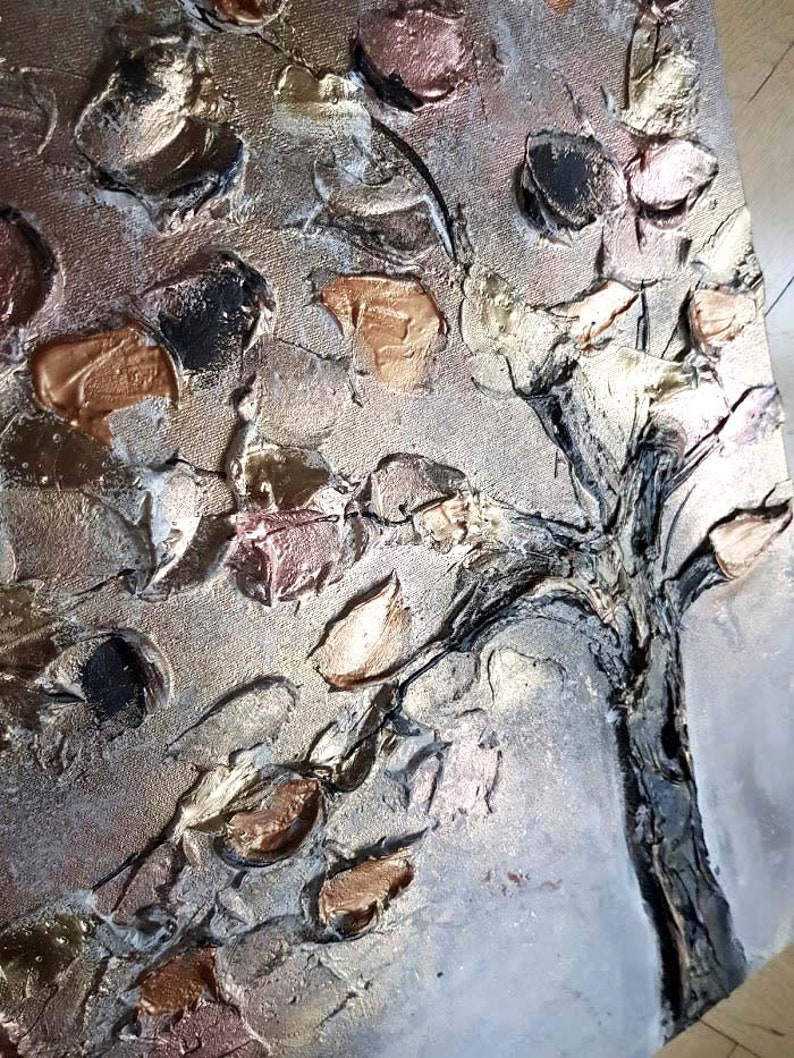 JEAN SANDERS 150x70cm Abstrakte Kunst Malerei Baum | Etsy