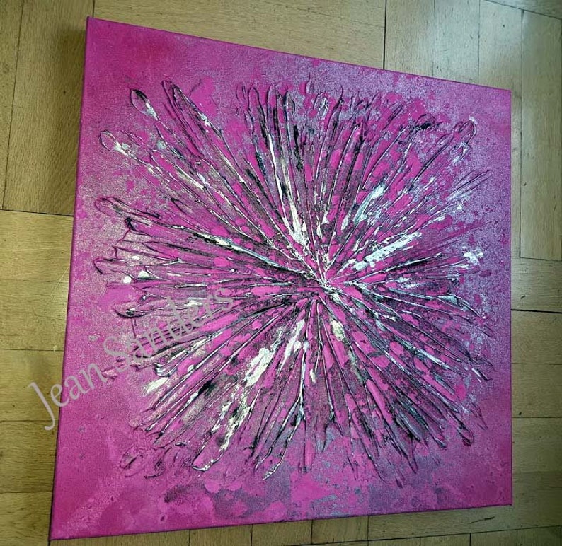JEAN SANDERS 60x60cm Abstract Art Painting ORIGINAL | Etsy