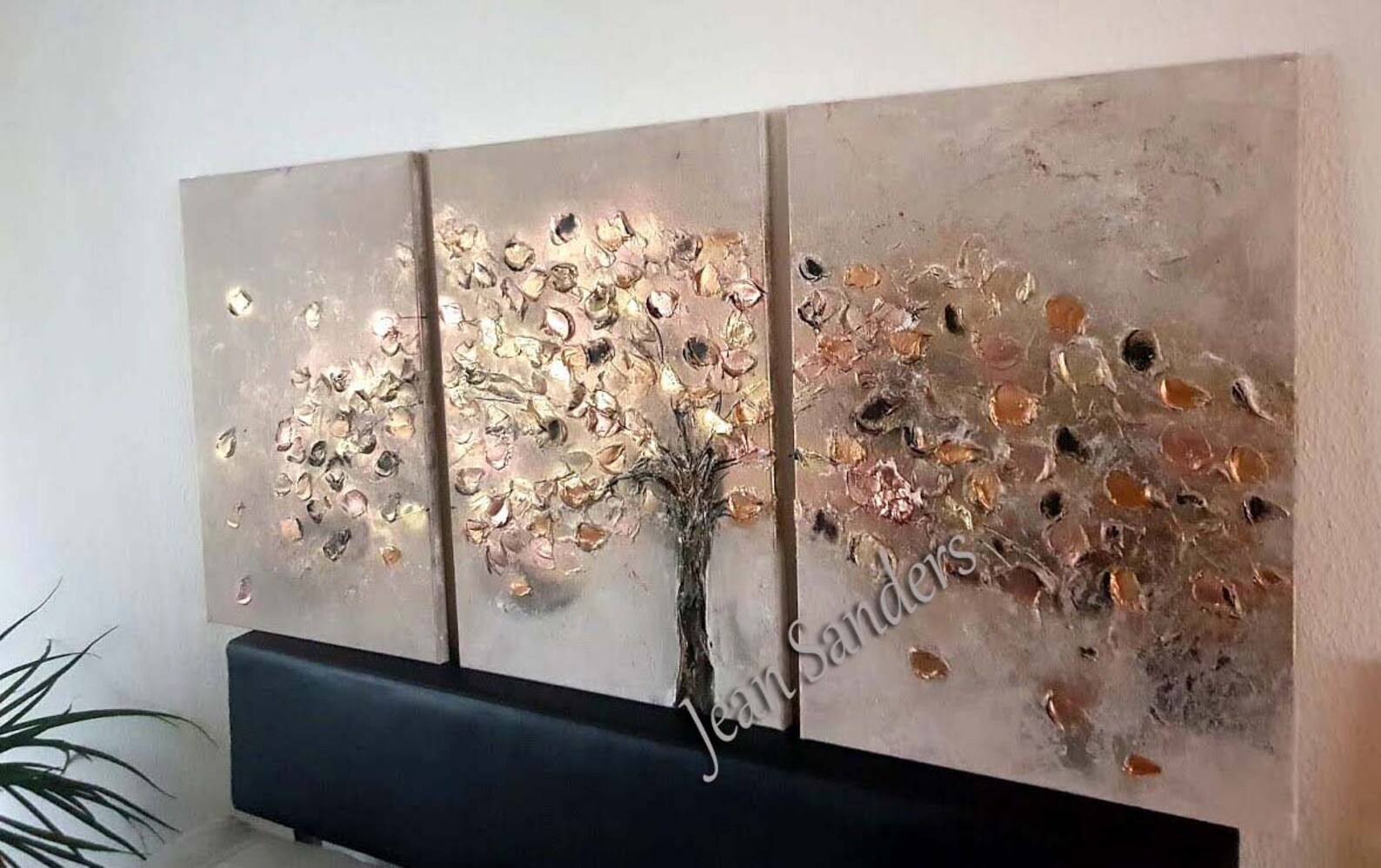 JEAN SANDERS 150x70cm Abstrakte Kunst Malerei Baum | Etsy