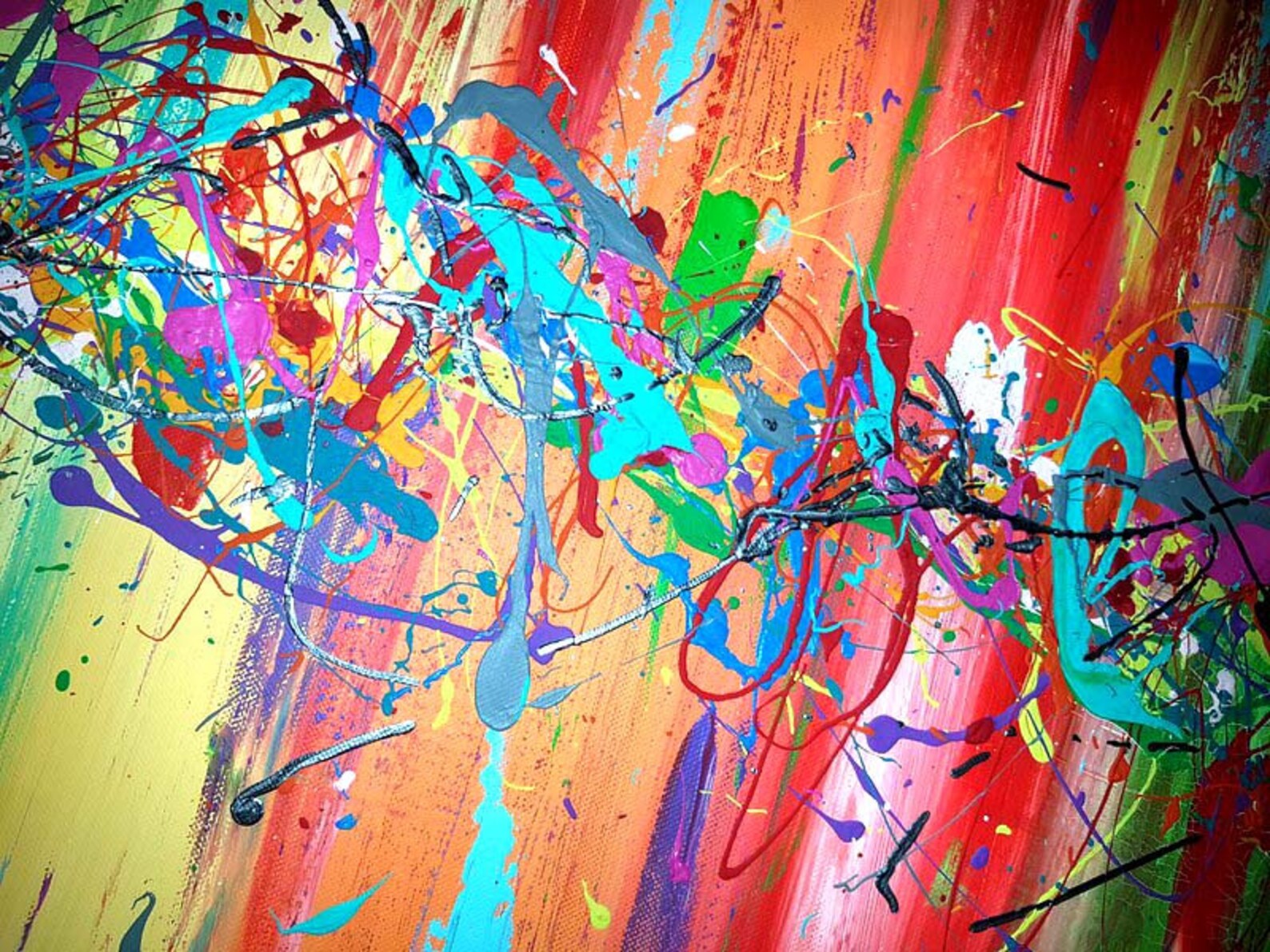 JEAN SANDERS 150x60cm Abstrakt Bunt - Etsy