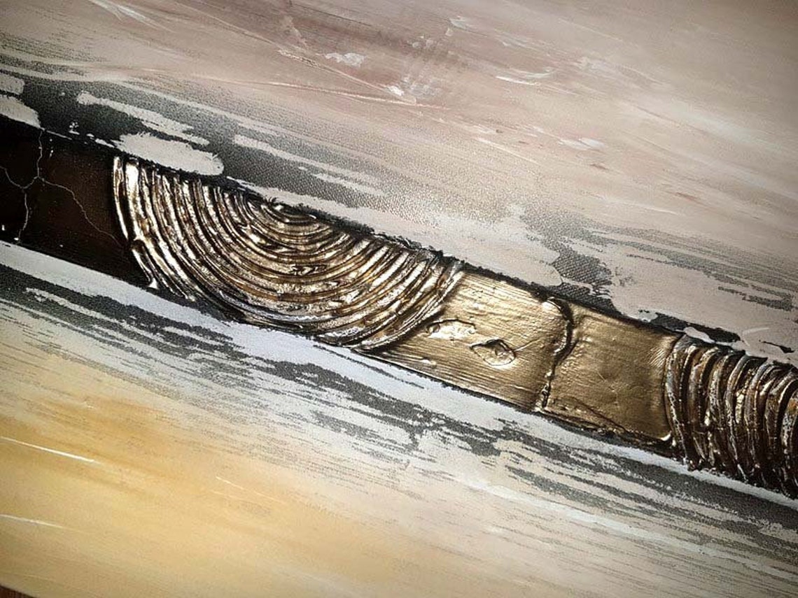 JEAN SANDERS 120x40 cm mit Struktur beige/creme/gold alle | Etsy