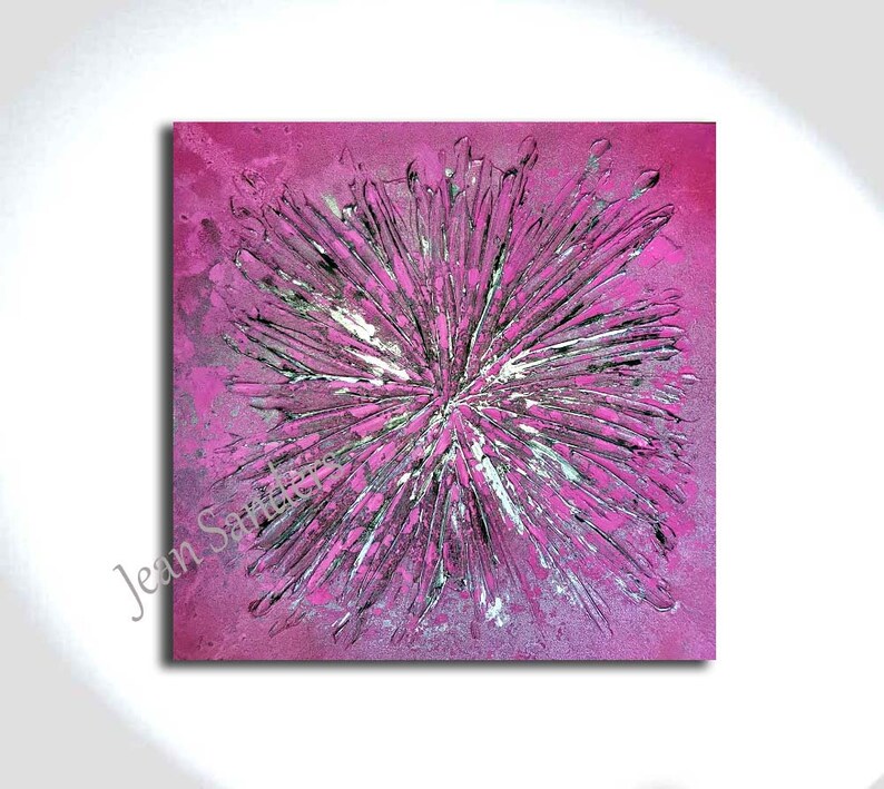 JEAN SANDERS 60x60cm Abstract Art Painting ORIGINAL | Etsy