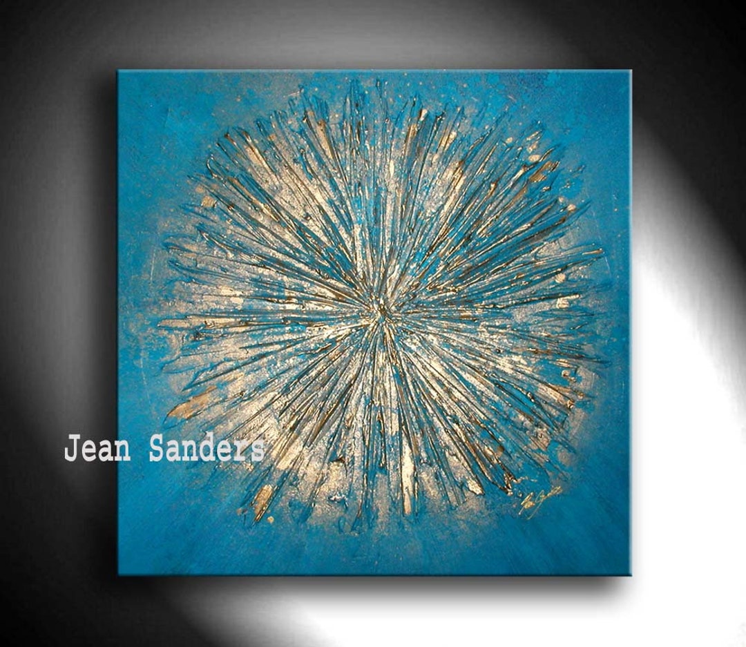 JEAN SANDERS 60x60cm Abstract Art Painting ORIGINAL Artwork, Texture ...