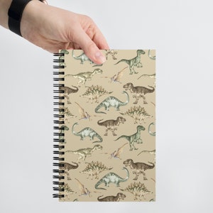 Dinosaur Spiral Notebook, Dinosaur Notebook - Etsy