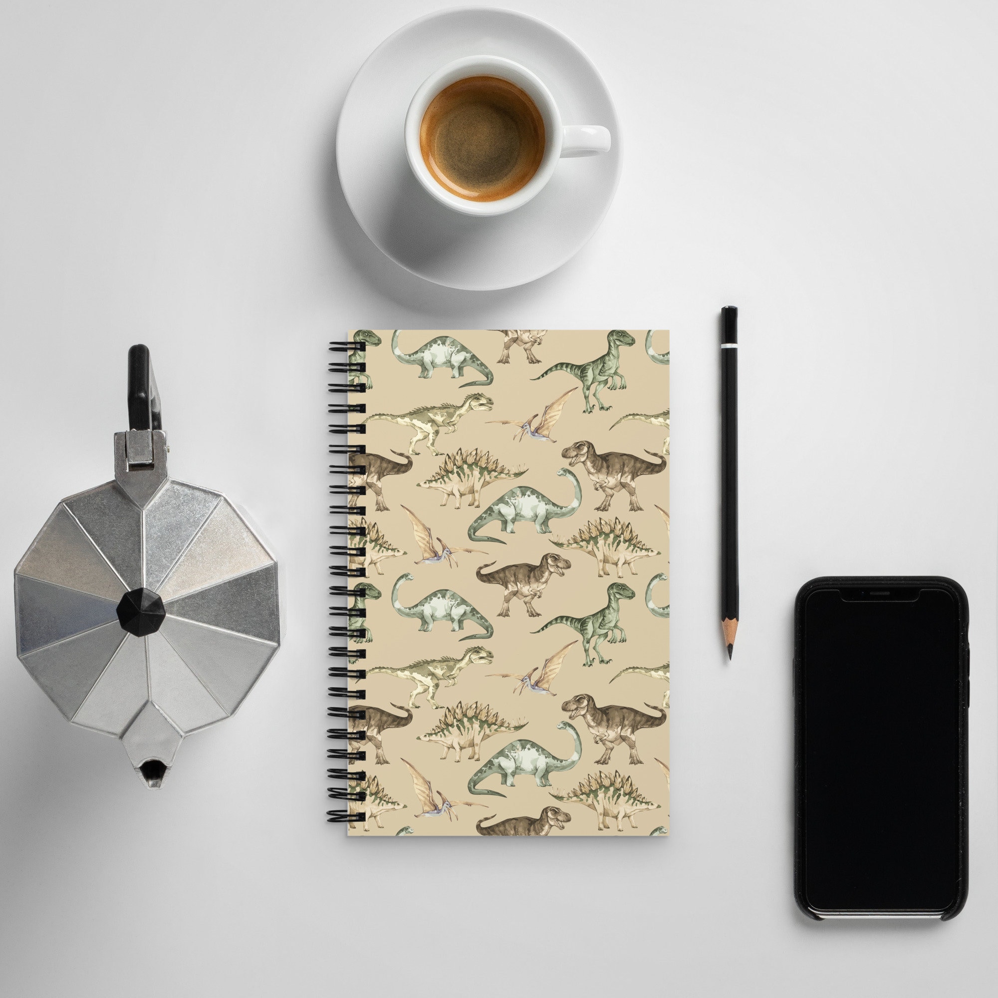 Dinosaur Spiral Notebook, Dinosaur Notebook - Etsy