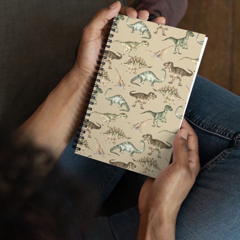 Dinosaur Spiral Notebook, Dinosaur Notebook - Etsy
