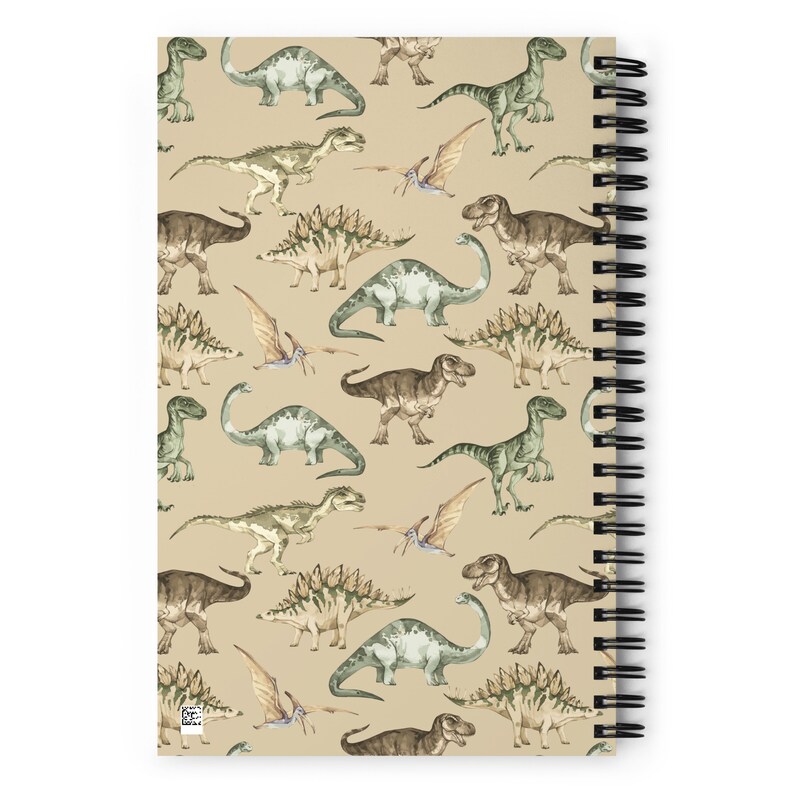 Dinosaur Spiral Notebook, Dinosaur Notebook - Etsy