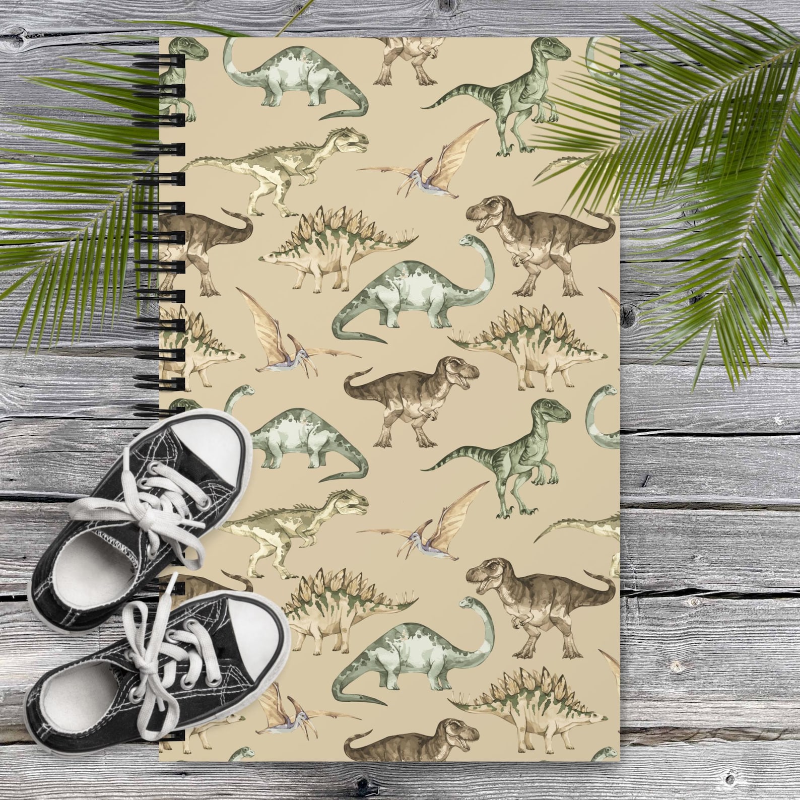 Dinosaur Spiral Notebook, Dinosaur Notebook - Etsy