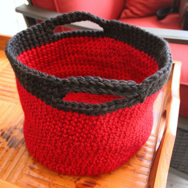 Red Basket - Etsy