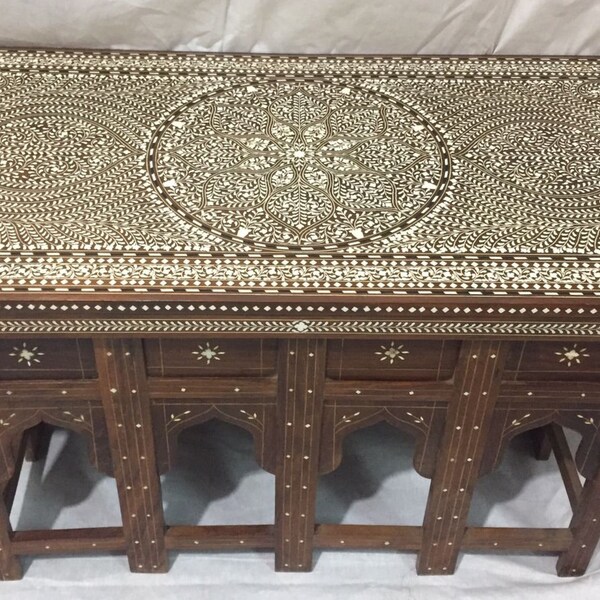 Indian Inlay Table - Etsy