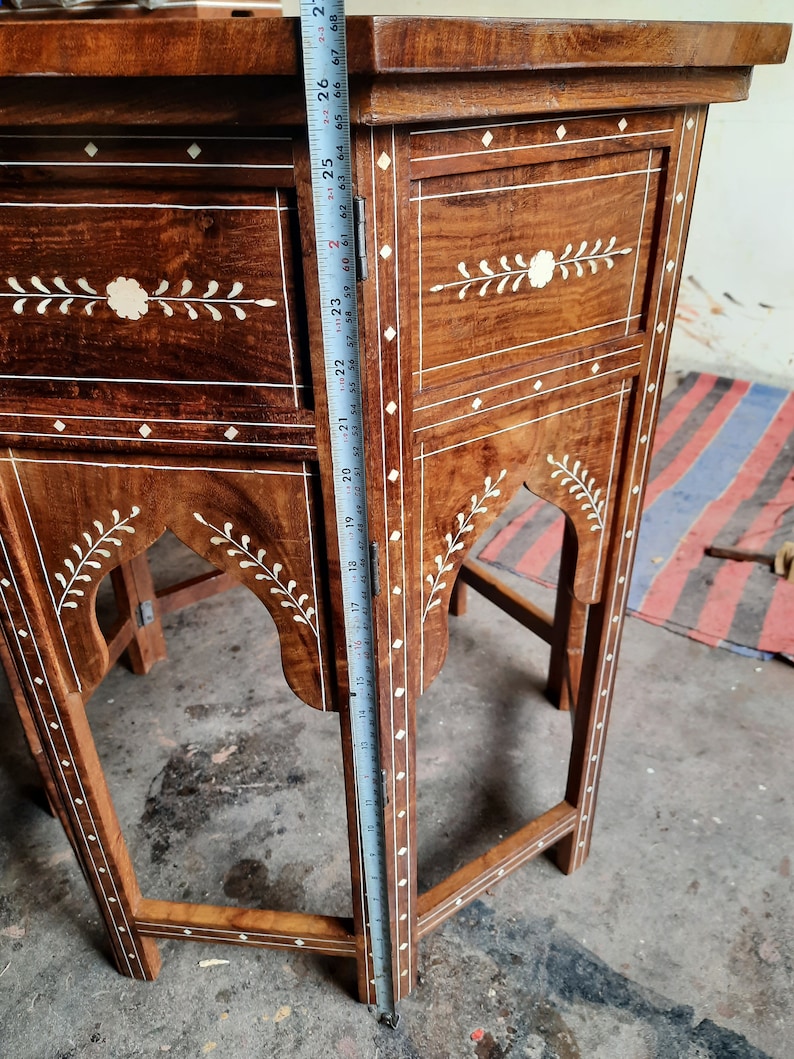 Traditional Bone Inlay Coffee Table Customizable Spill Proof Coating ...