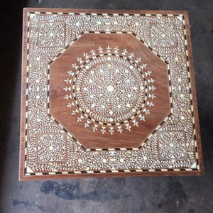 Bespoke Square Wooden Coffee Table Artistic Bone Designs - Etsy