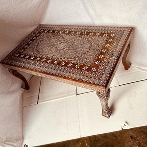 Bespoke Inlaid Coffee Table for Living Room | Elegant Inlay Coffee ...