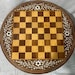 Unique Handmade Inlaid Chess Table Functional Art for Game - Etsy