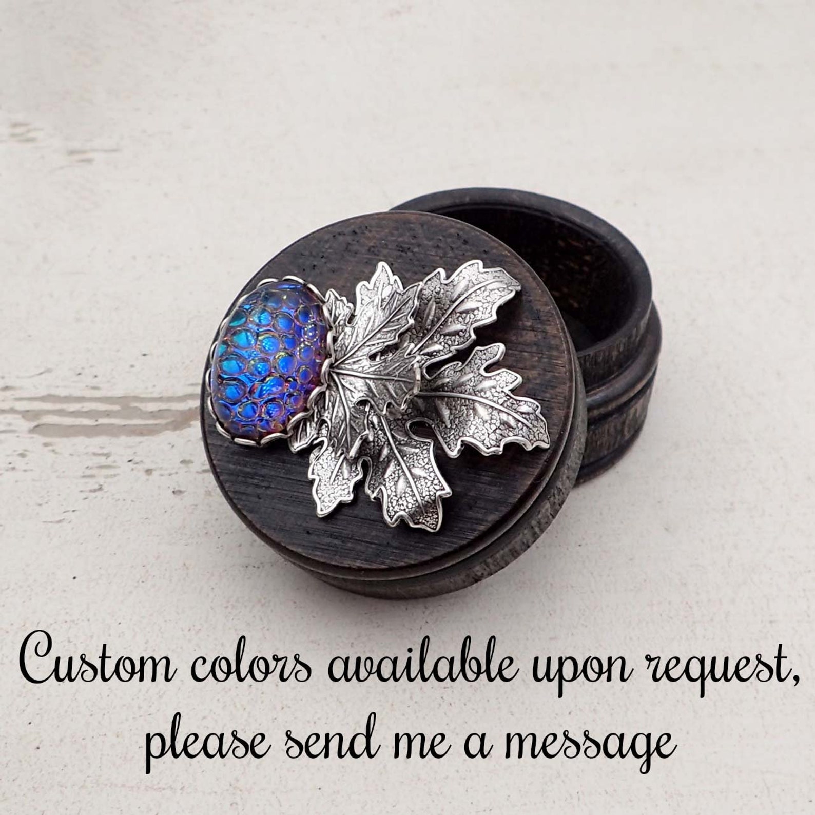 Rustic Woodland Trinket Box Stained Wood Ring Box Vintage - Etsy