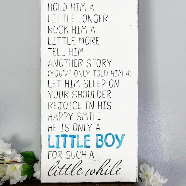 Little Boy Sign - Etsy