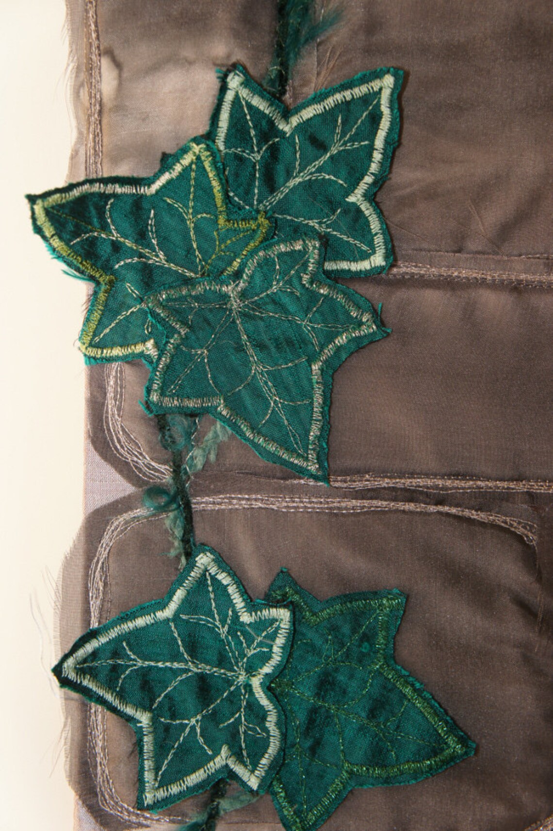 Ivy Wall Machine Embroidered and Appliqué Panel - Etsy