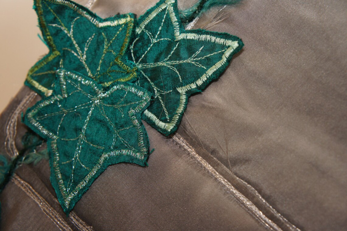 Ivy Wall Machine Embroidered and Appliqué Panel - Etsy