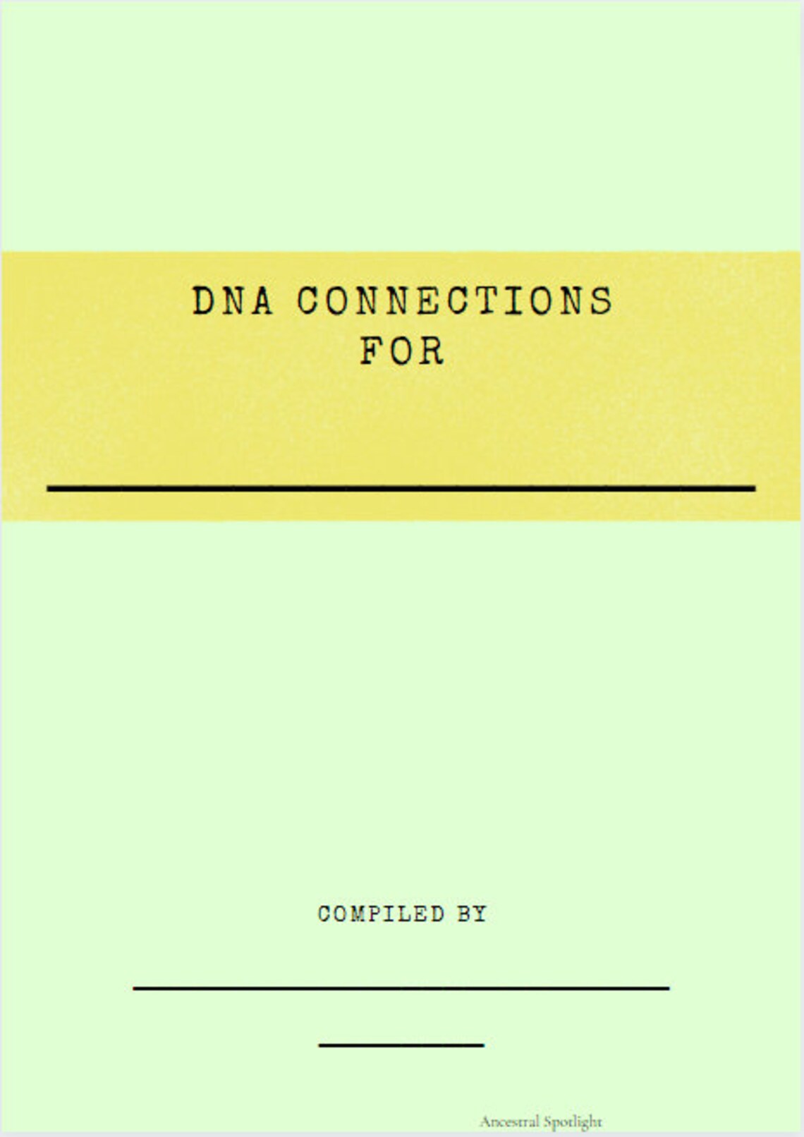 DNA Connections Tracker 3-pack BUNDLE 6-page Genealogy Organization ...
