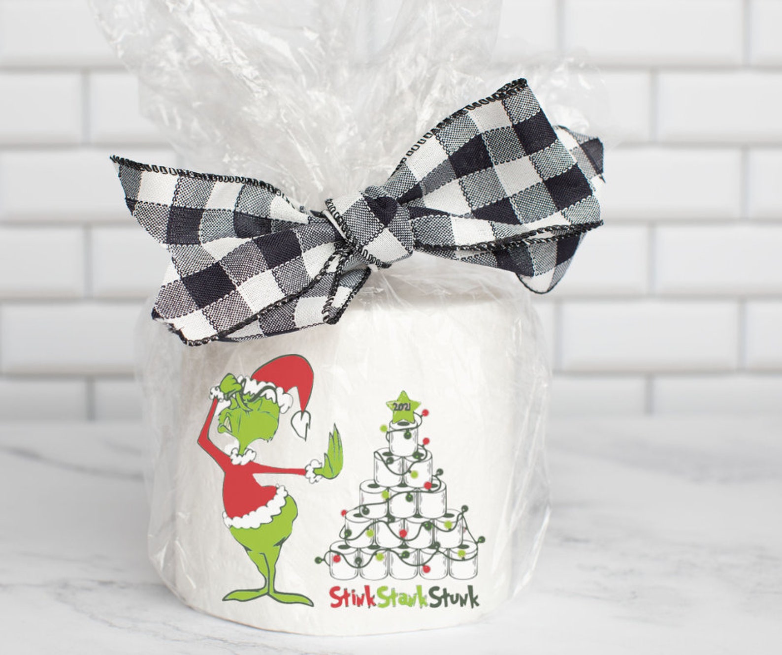 Funny Holiday Toilet Paper: Grinch Stink Stank Stunk TP Tree - Etsy