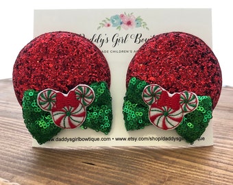 Minnie Mouse Pink Ear Clips Minnie Ears Pink Mouse Ears Minnie Mouse ...