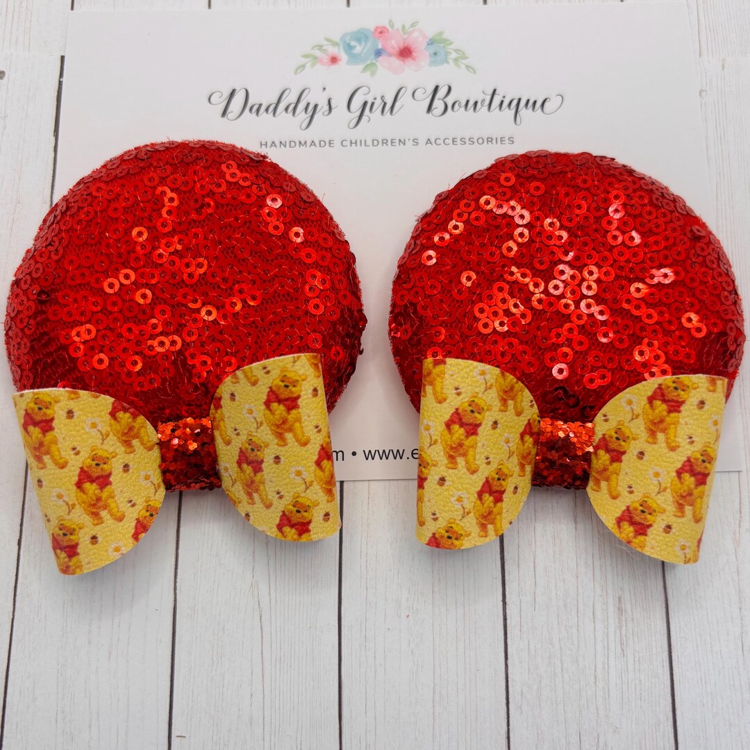 Winnie the Pooh Mickey Ears, Mouse Ears Headband, Mickey Ears Hair ...