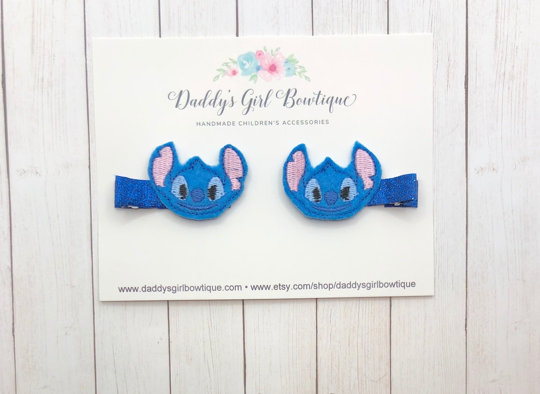 Stitch Hair Clip - Stitch Bow - Stitch Hair Bow - Stitch Headband ...