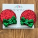Christmas Minnie Mouse Ear Clips Minnie Ears Christmas - Etsy