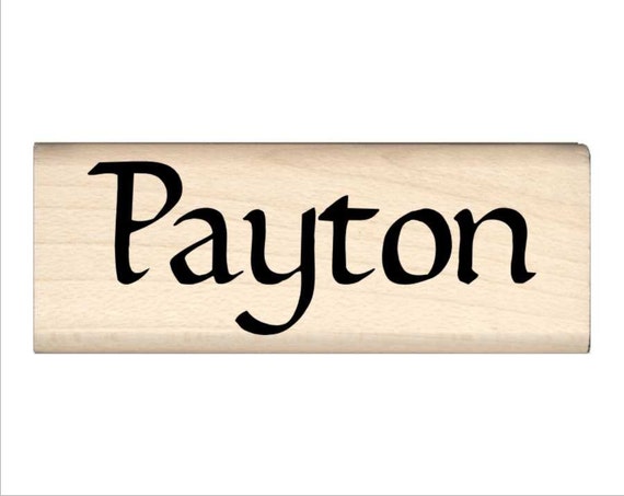 Payton Name Rubber Stamp for Kids | Etsy