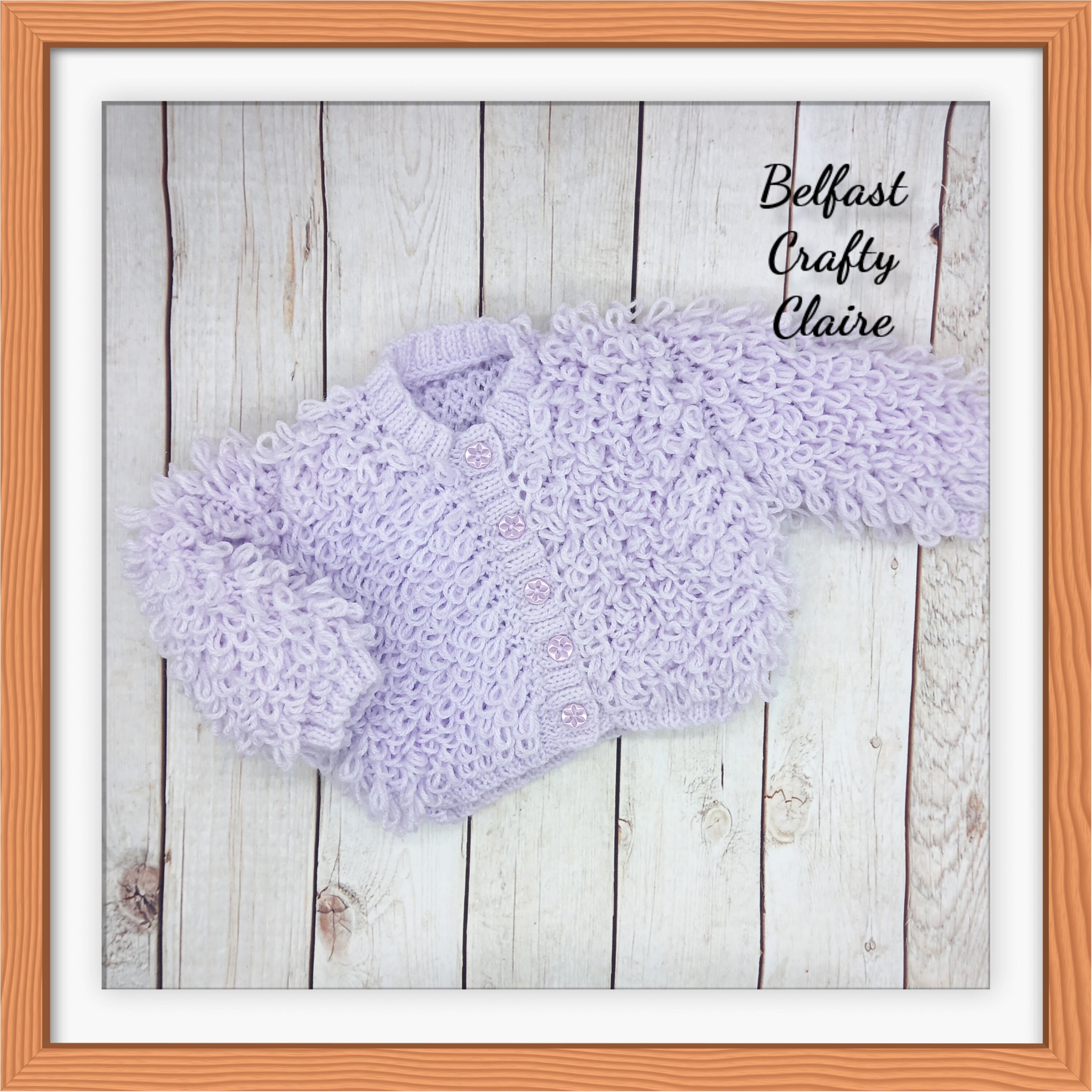 Lovely Beautiful - Baby LOOPY Style Coat - Cardigan - 3 Sizes - 0-6 ...