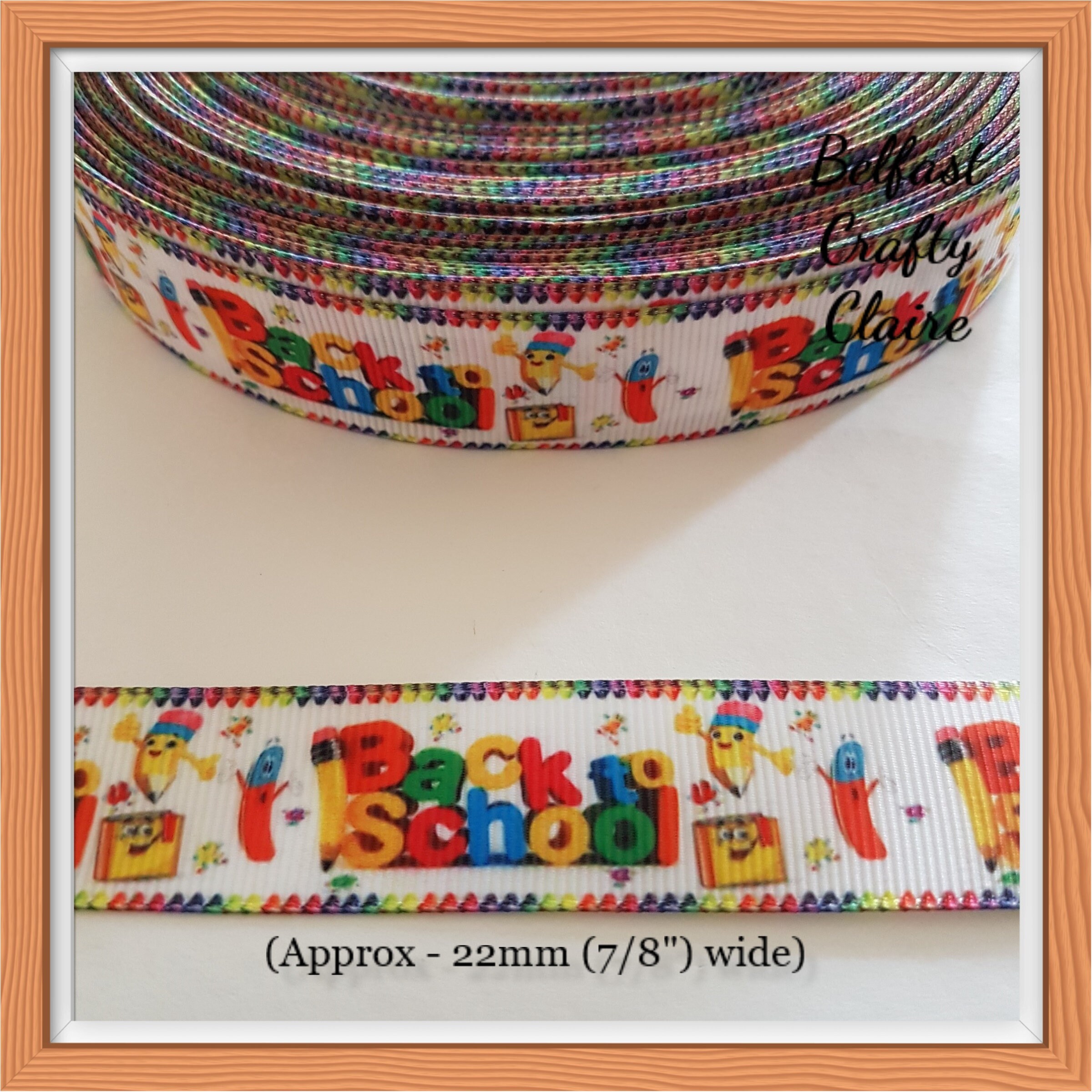 Back To School Themed Grosgrain Ribbon 7/8 22mm - Etsy.de