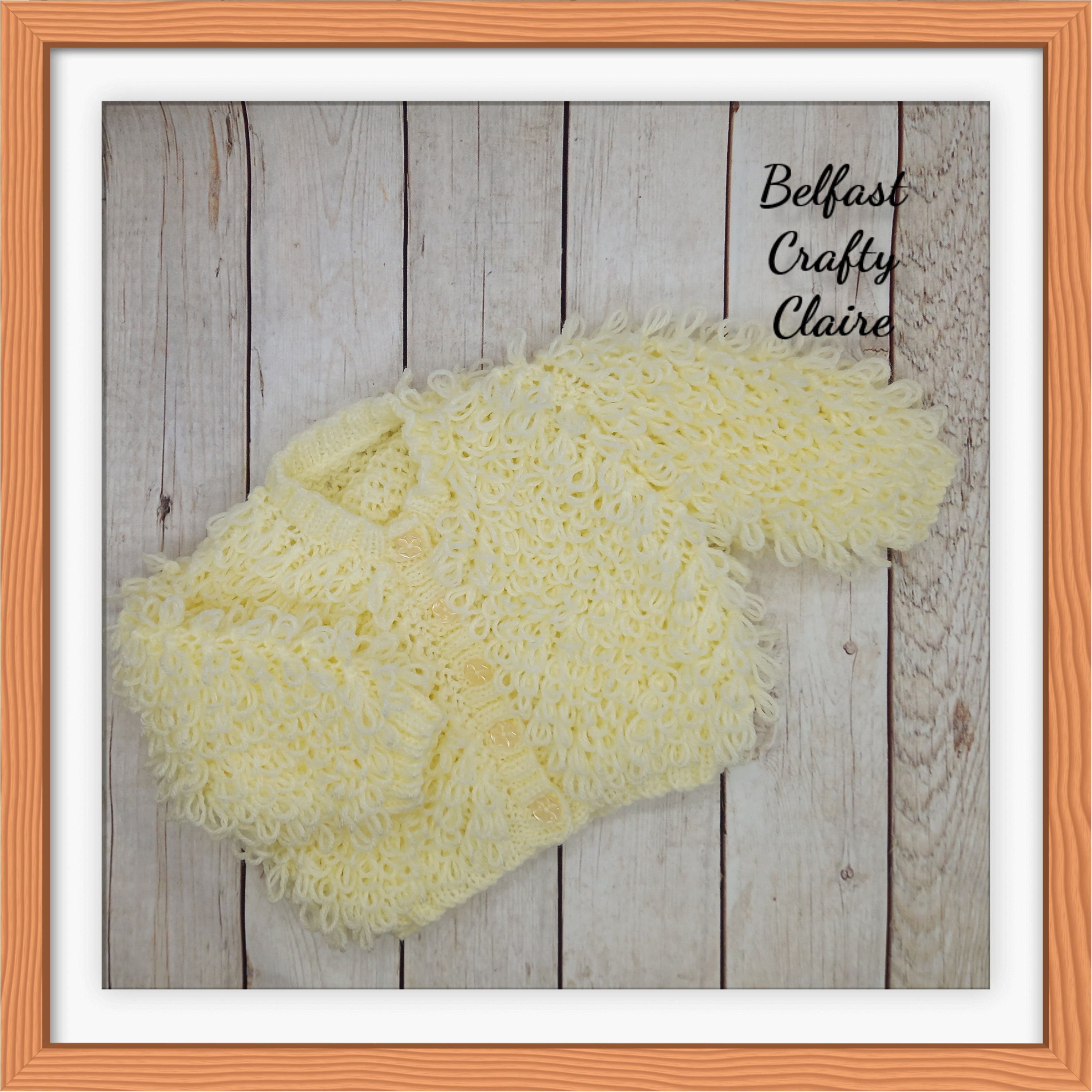 Lovely Beautiful - Baby LOOPY Style Coat - Cardigan - 3 Sizes - 0-6 ...