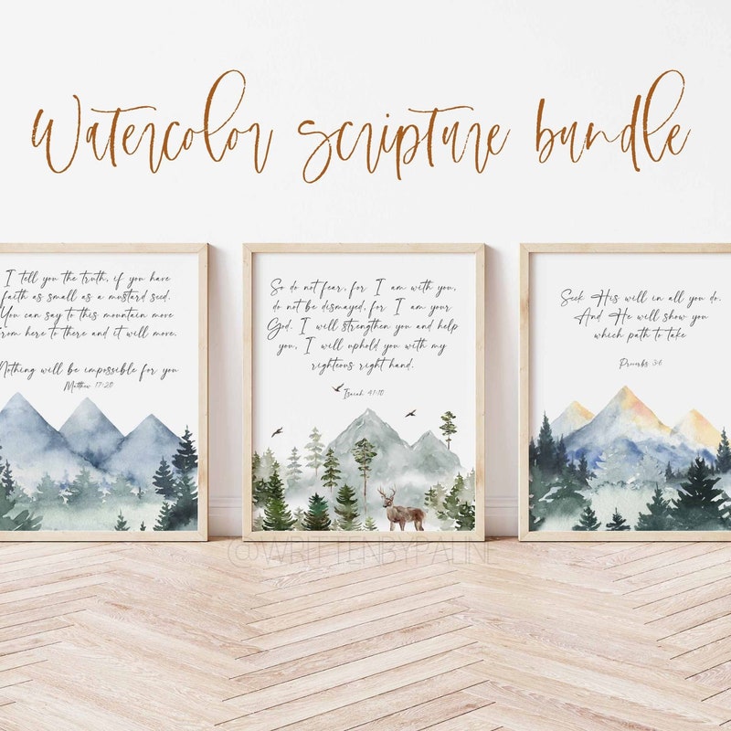 Watercolor Bible - Etsy