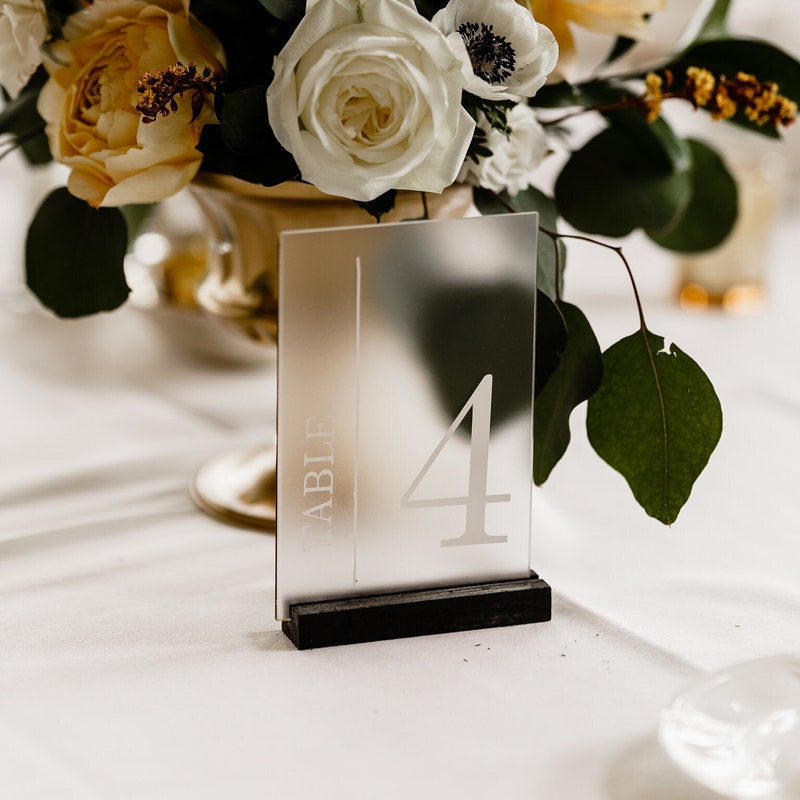 Acrylic Table Number - Etsy