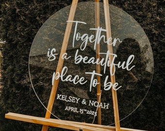Custom Handwritten Acrylic Wedding Welcome Sign - Etsy
