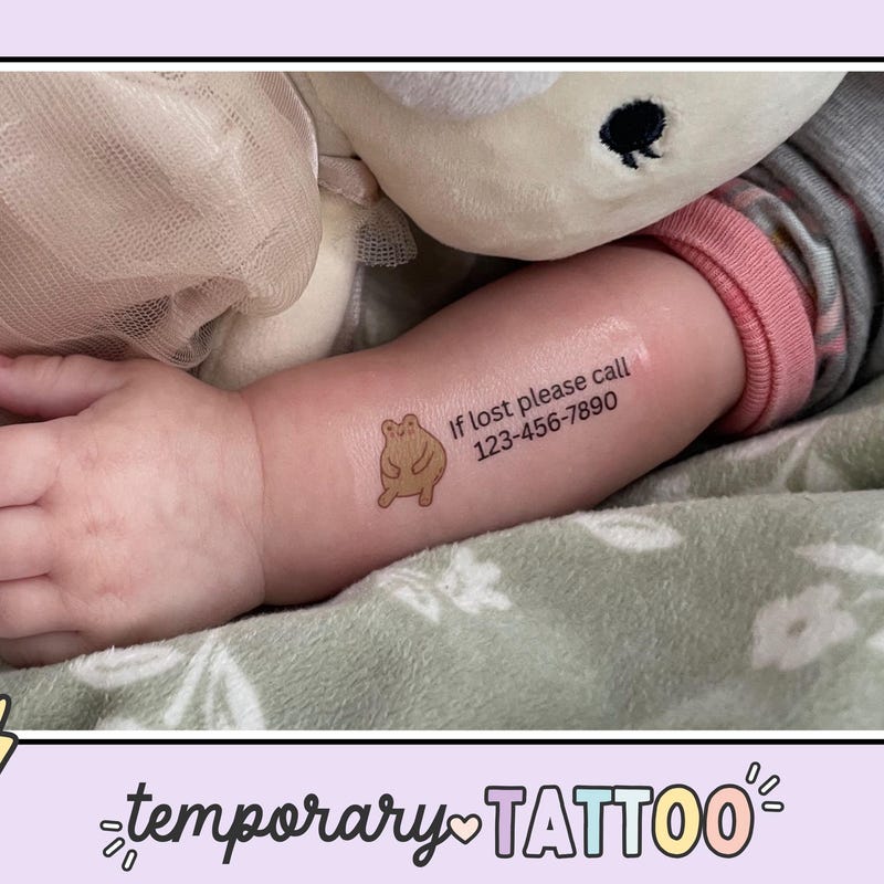Phone Number Tattoo - Etsy