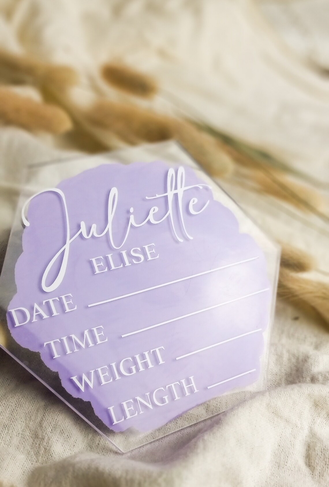 Acrylic Newborn Baby Birth Information Stat Sign - Etsy