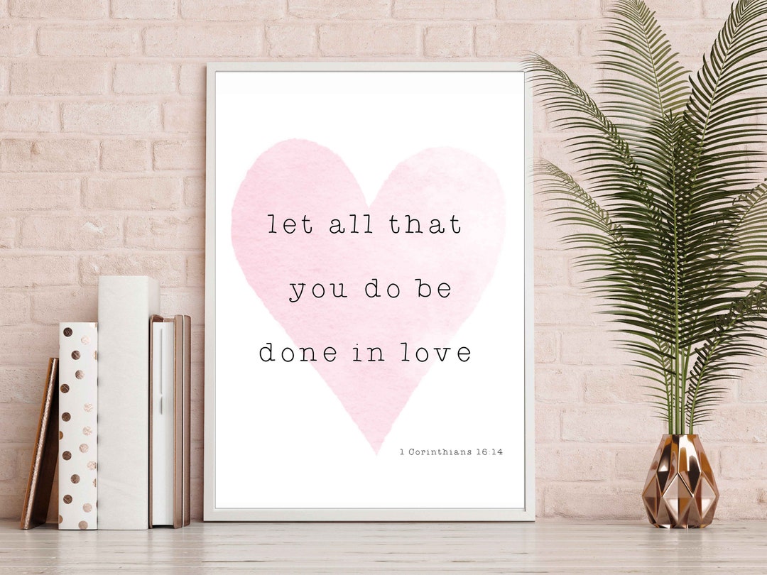 Bible Verse Wall Art 1 Corinthians 1614 Bible Verse Wall Decor ...