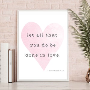 Bible Verse Wall Art 1 Corinthians 1614 Bible Verse Wall Decor ...