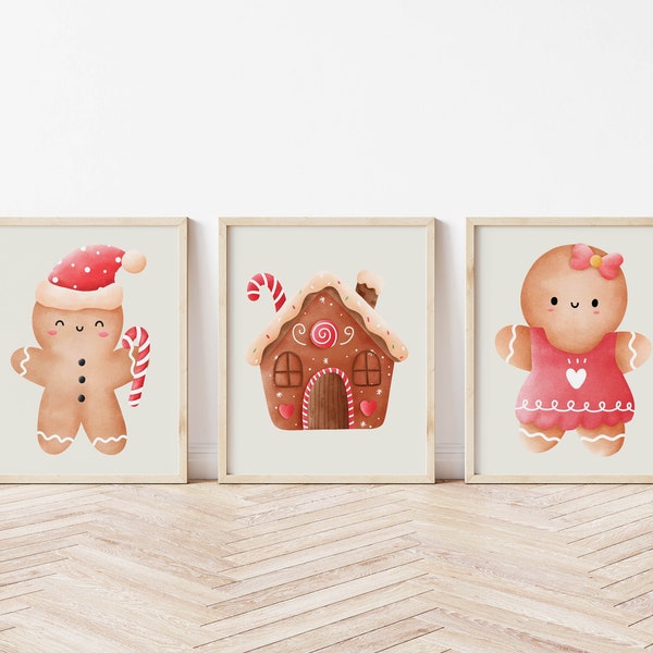 Gingerbread Wall Art - Etsy