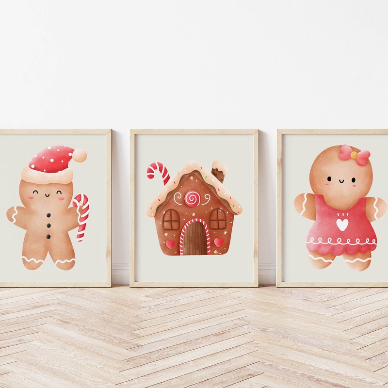 Gingerbread Wall Art - Etsy