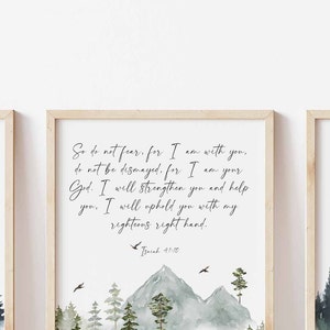 Watercolor Bible Verse Wall Art - Proverbs, Isaiah, Matthew - Etsy UK