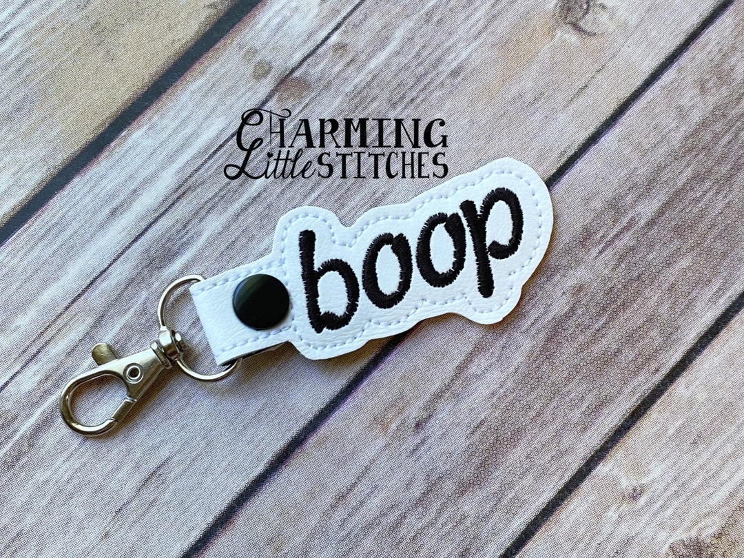 Boop Keychain Snap Tab Alexis David Rose - Etsy