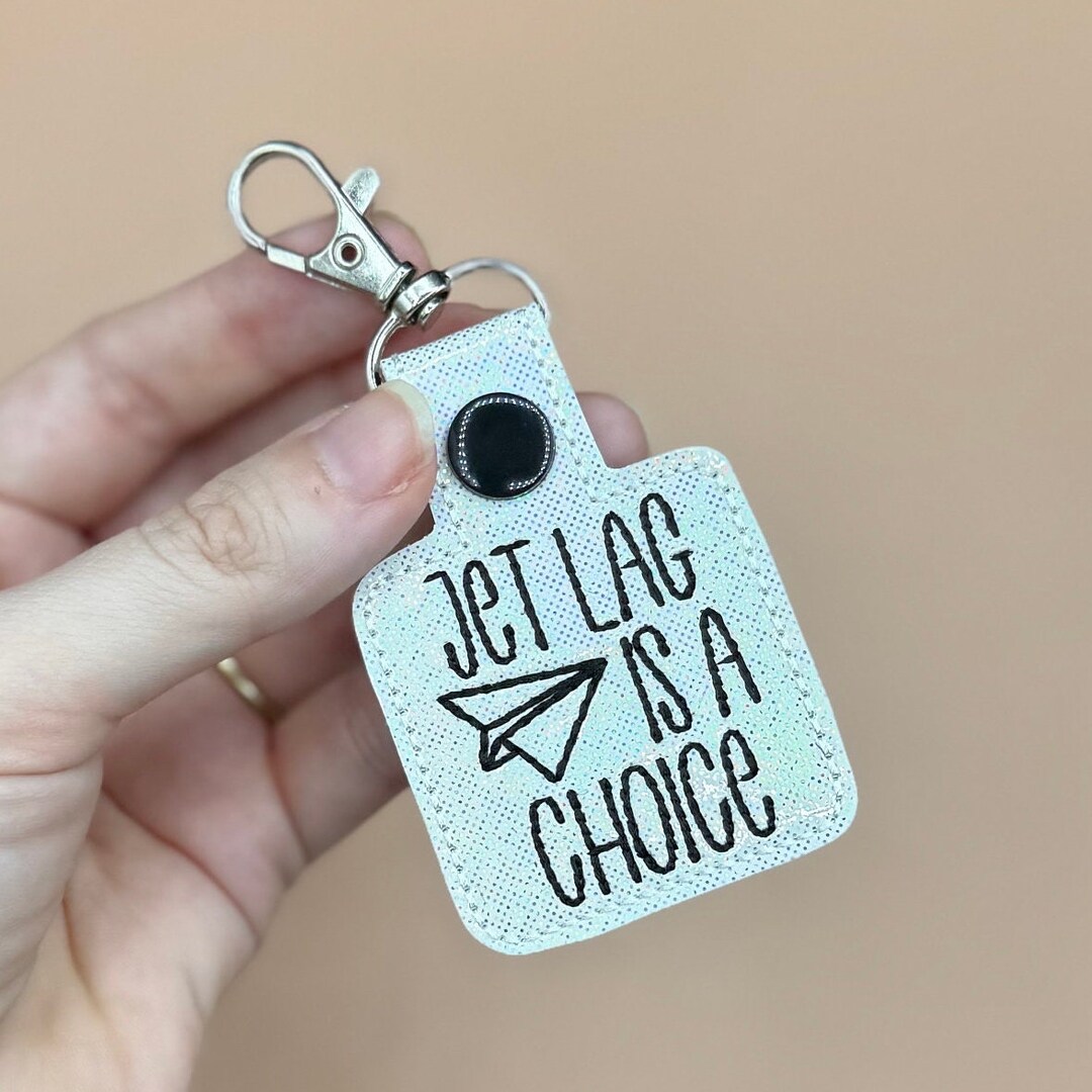 Jet Lag is a Choice Paper Airplane Keychain - Etsy