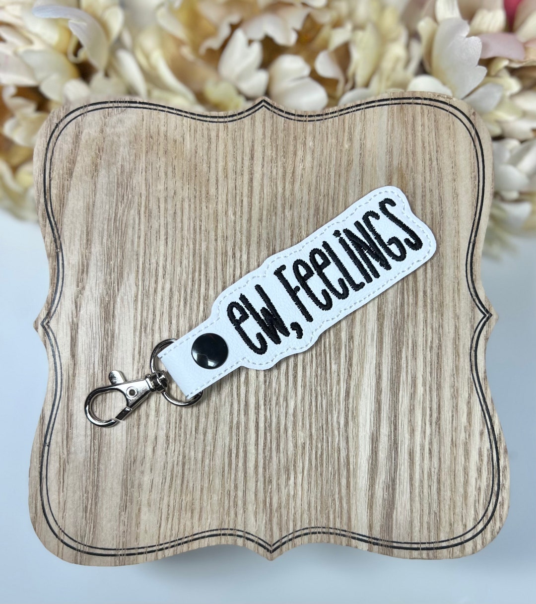 Ew Feelings Snap Tab Keychain - Etsy