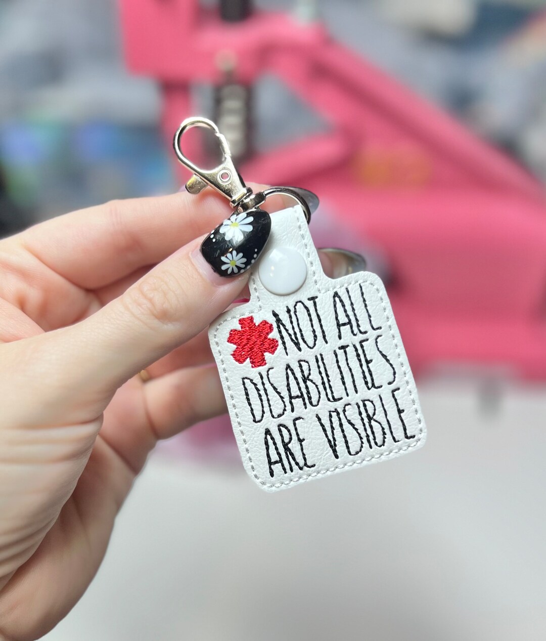 Not All Disabilities Are Visible Keychain Tag - Etsy
